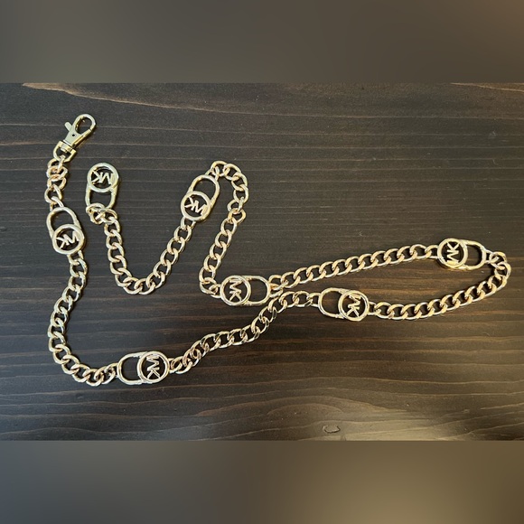 Michael Kors | Accessories | Michael Kors Logo Chain Link Belt | Poshmark